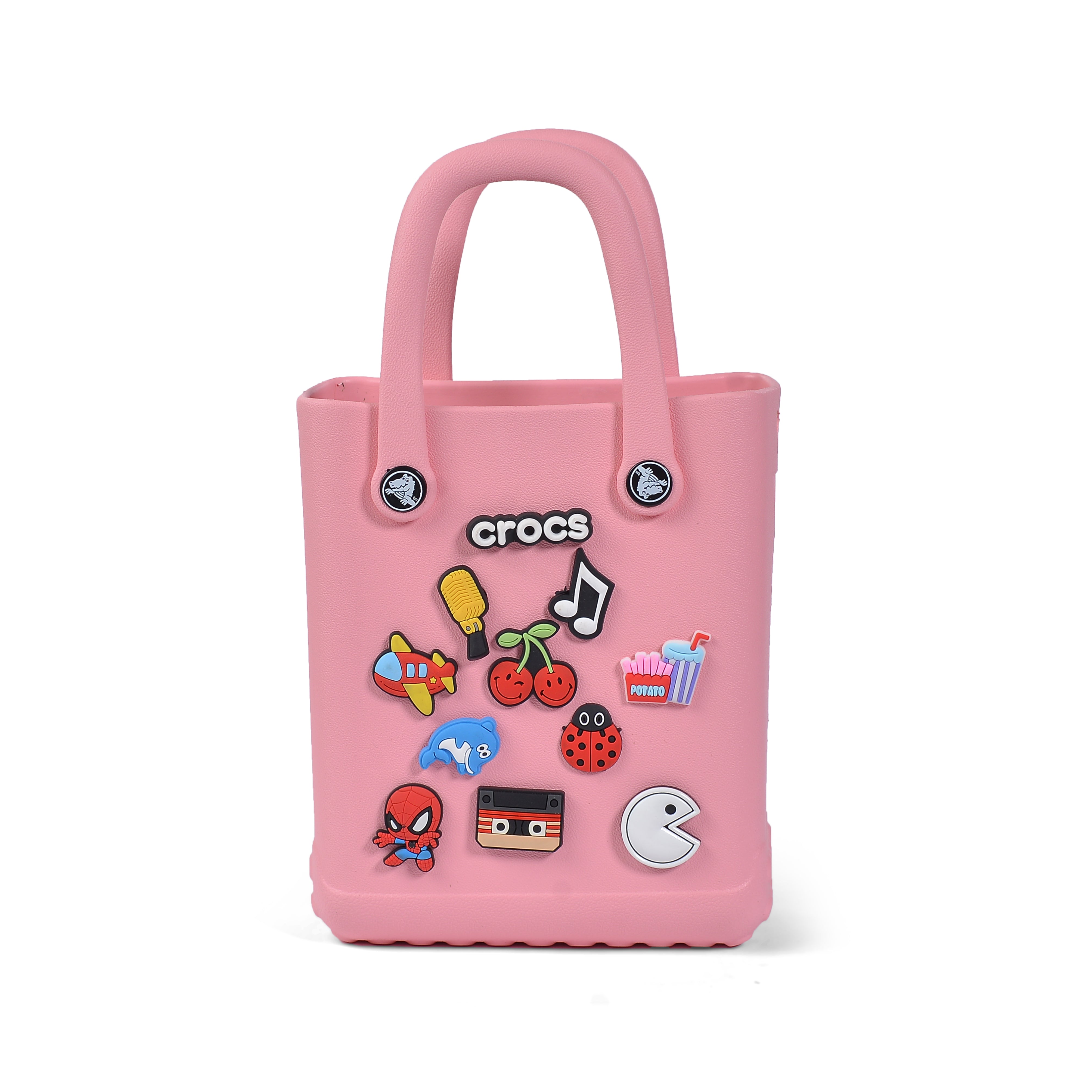 Crocs Bag For Kids In Different Shapes 0123 Pink – Level Shoes